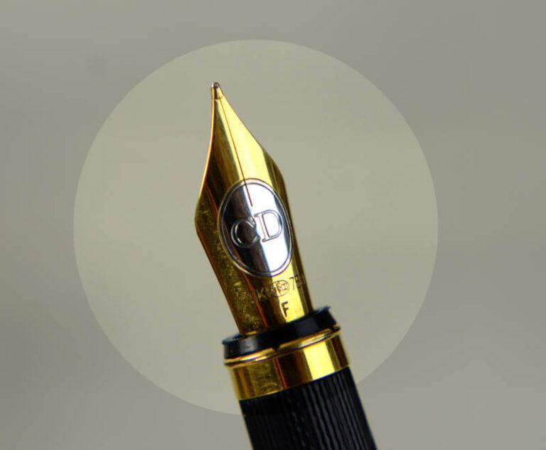 Buy christian dior 925 silver fountain pen with 18K F gold nib