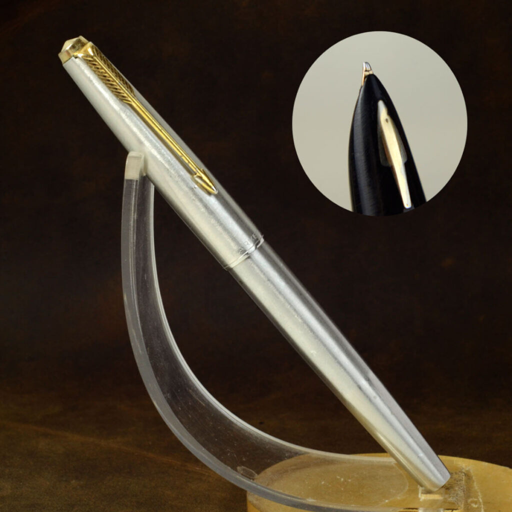 Buy Vintage lamy linea brushed chrome fountain pen with steel M nib