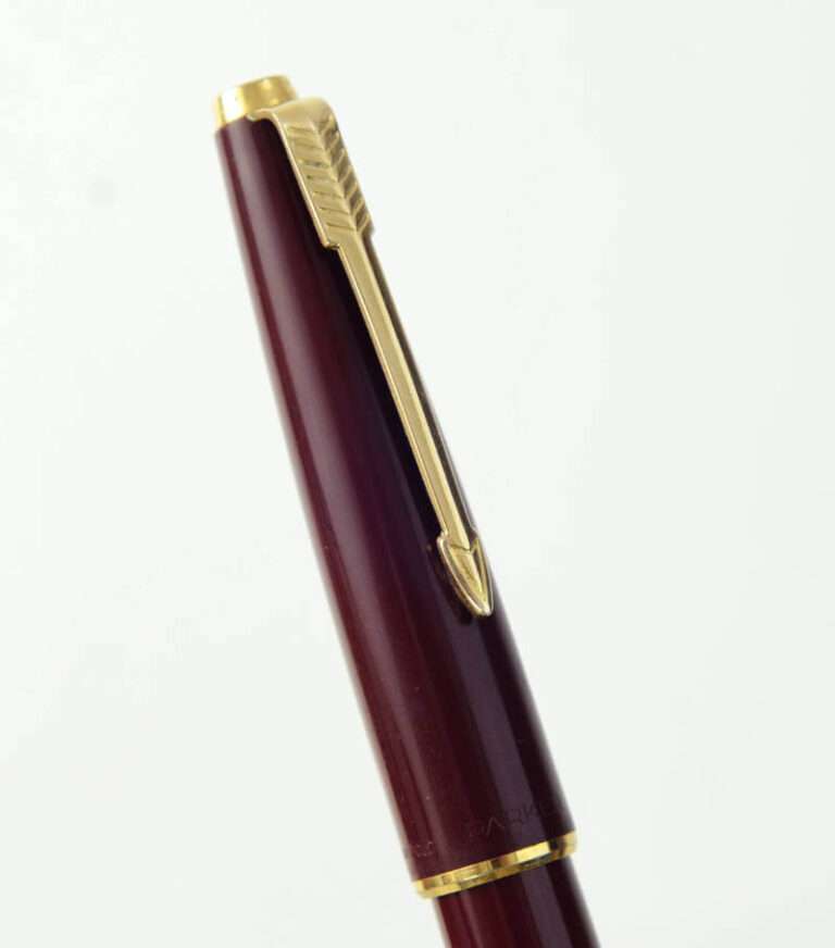 Buy Vintage parker duofold junior burgundy fountain pen gold M nib