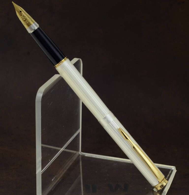 buy vintage wing sung Ivory fluted fountain pen with F nib online