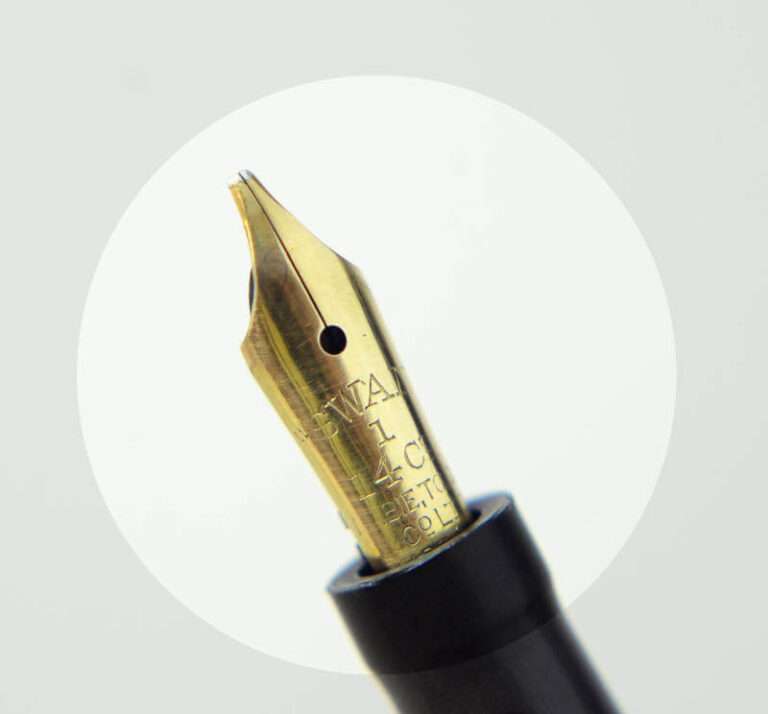 buy swan self filler fountain pen with 14K gold calligraphy nib