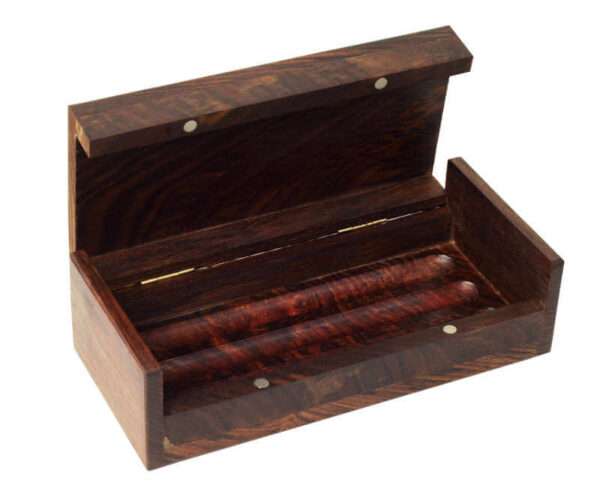 Premium walnut solid wood pen box - 3 jumbo pens - Antikcart