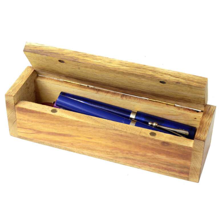 Solid wood pen box - 5 pens storage - Antikcart