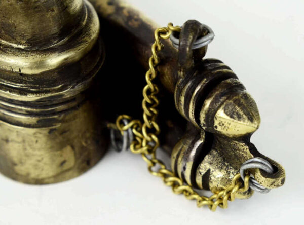 Buy antique brass ink well in perfect condition 1920 made