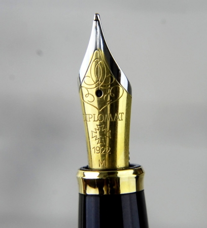 Buy diplomat 1922 classic fountain pen dualtone golden M nib online