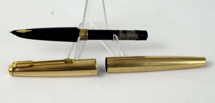 Buy parker 61 gold nib fountain pen 12K gold filled cap and barrel online