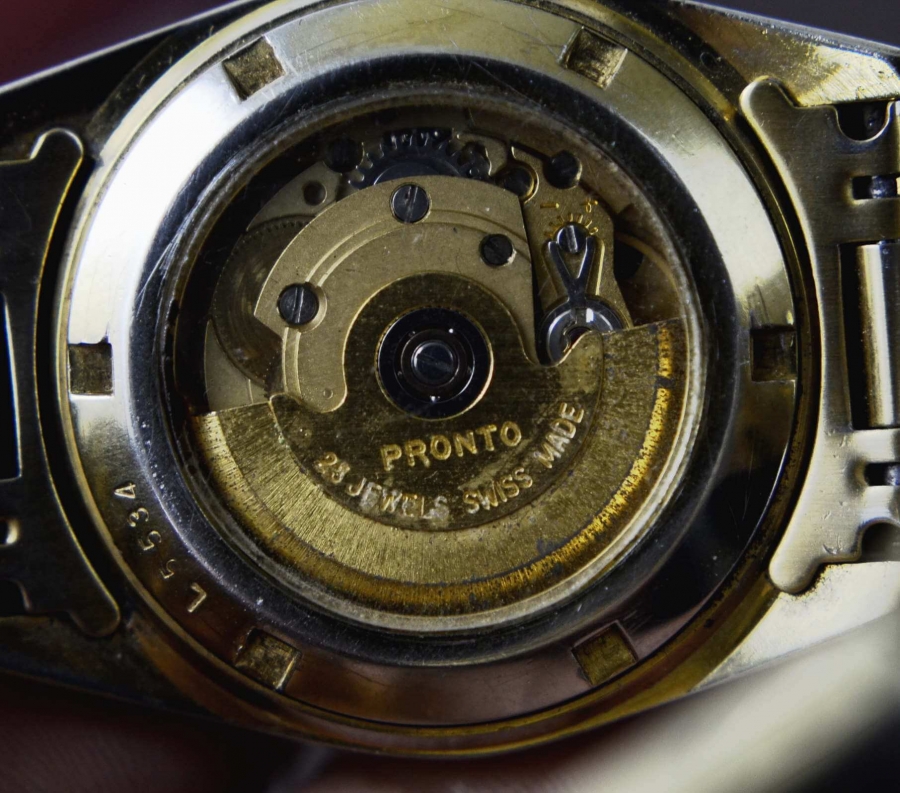 Buy Pronto Swiss watch 25 jewels automatic wrist watch genuine vintage