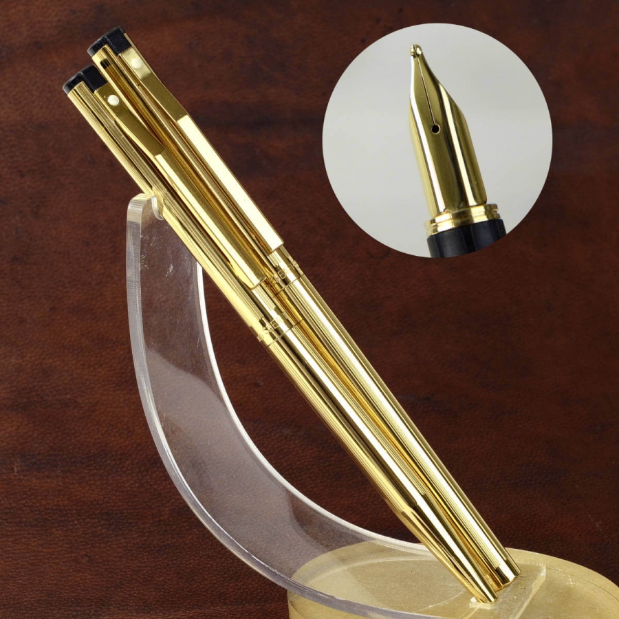 Buy vintage sheaffer TRZ 70 fountain pen gold plated M nib