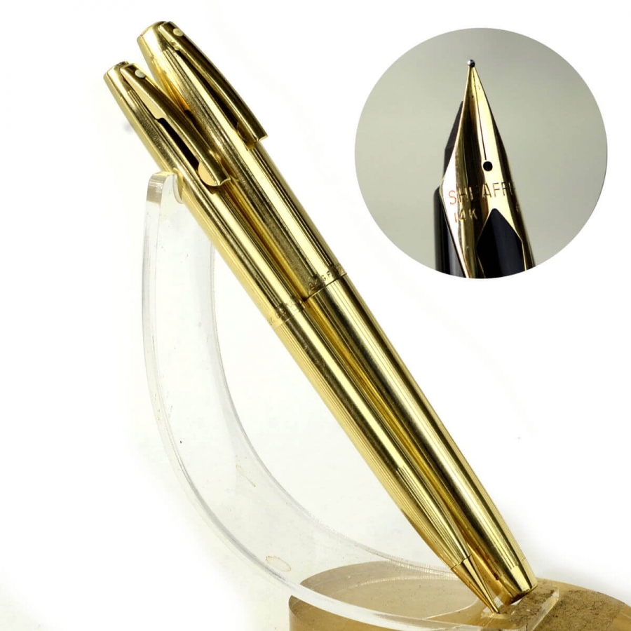 Buy sheaffer imperial 777 set of fountain pen and pencil with gold F nib