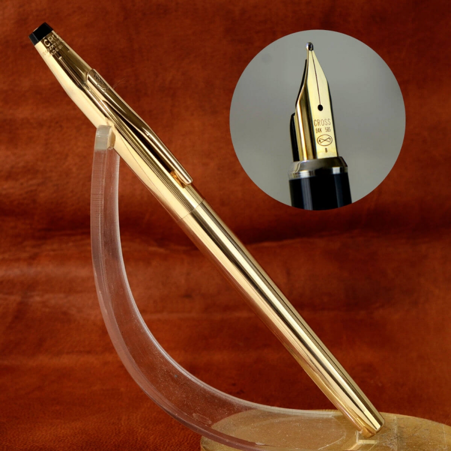 Buy Vintage cross century 14K gold broad nib fountain pen online