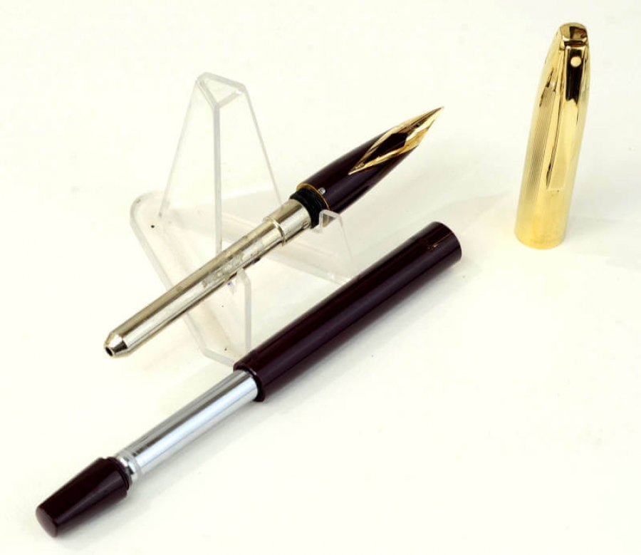 Buy sheaffer imperial touchdown VIII fountain pen with 14K solid gold F nib