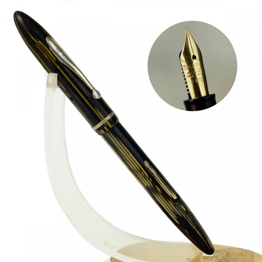 Buy online sheaffer lifetime 350 celluloid fountain pen with t14K gold ...